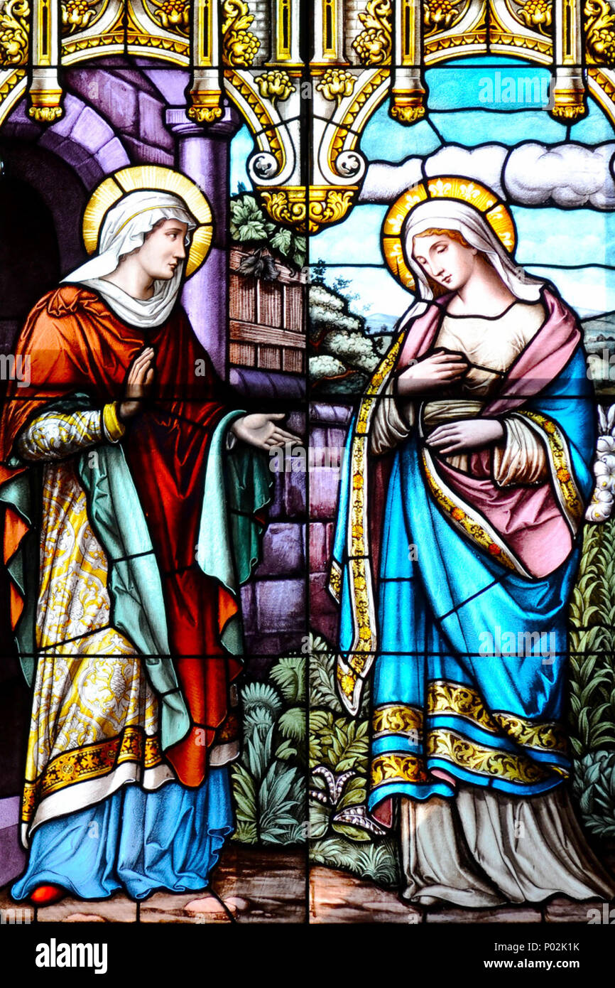 . English: Visitation Window at Ste-Anne Church in OTtawa . 1908 ...