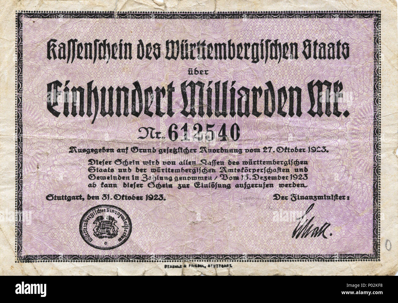 100 billion marks hi-res stock photography and images - Alamy