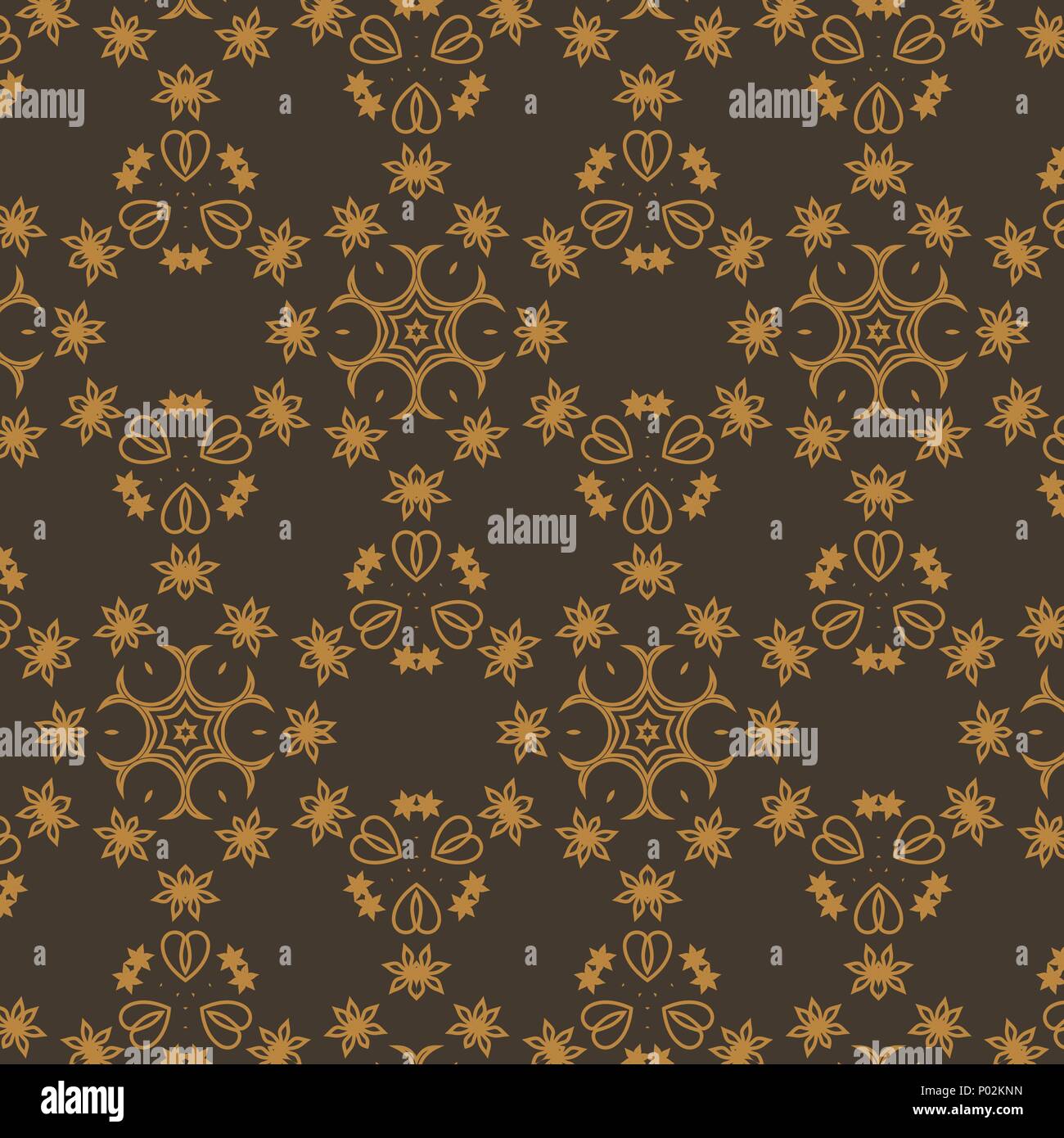 Constructive geometric pattern in shades of gold colors. Emotional ...