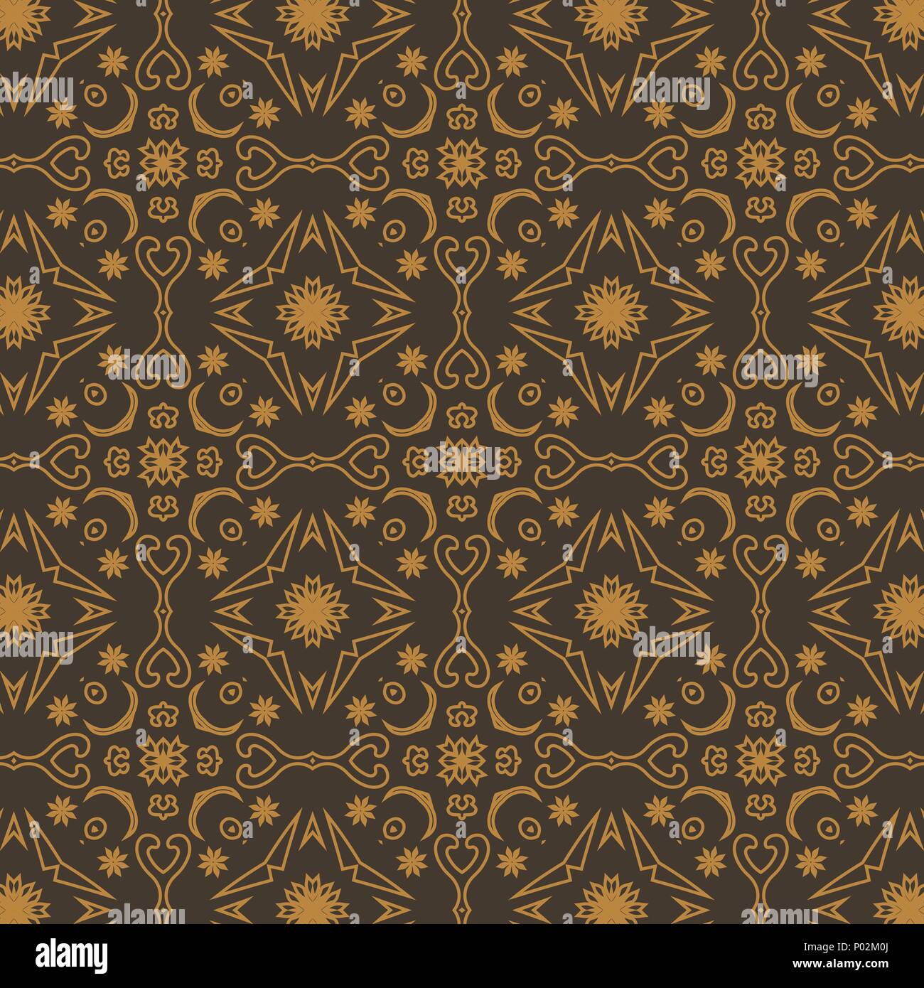 Constructive geometric pattern in shades of gold colors. Emotional ...