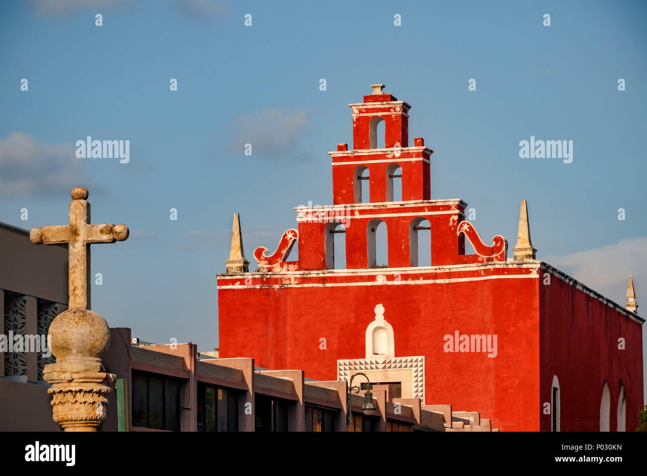Temple San Juan De Dios Merida Mexico Stock Photo - Alamy