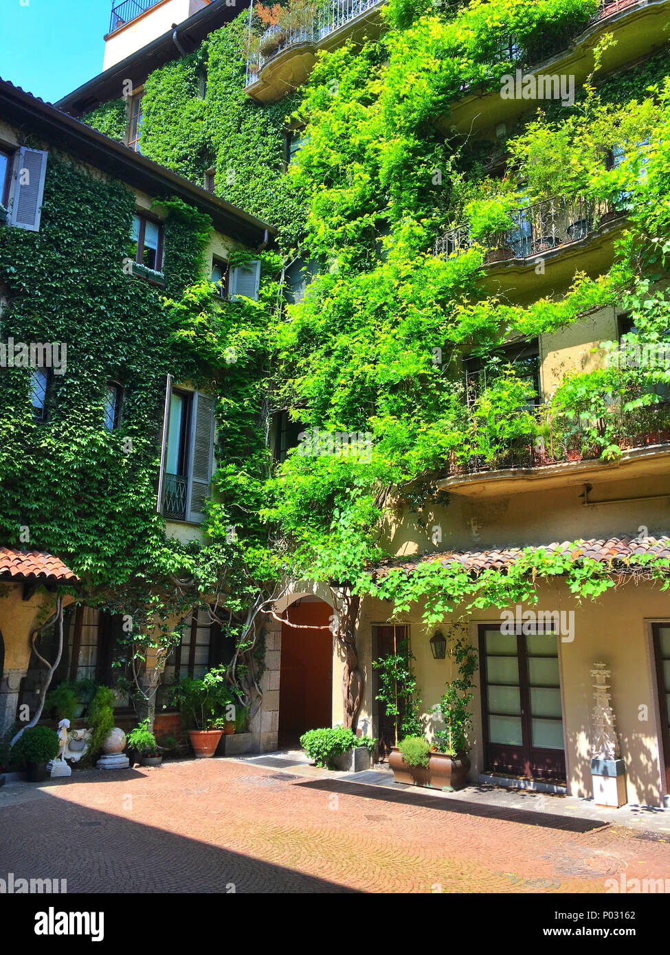 Milan,Italy - 7 May,2018: The Museo Vigna di Leonardo in Milan, across ...