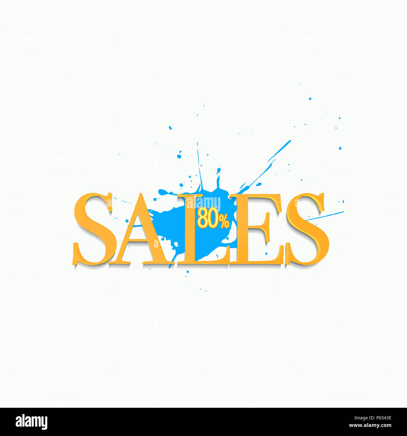 Sales Banner. Illustration. Stock Image Stock Photo - Alamy