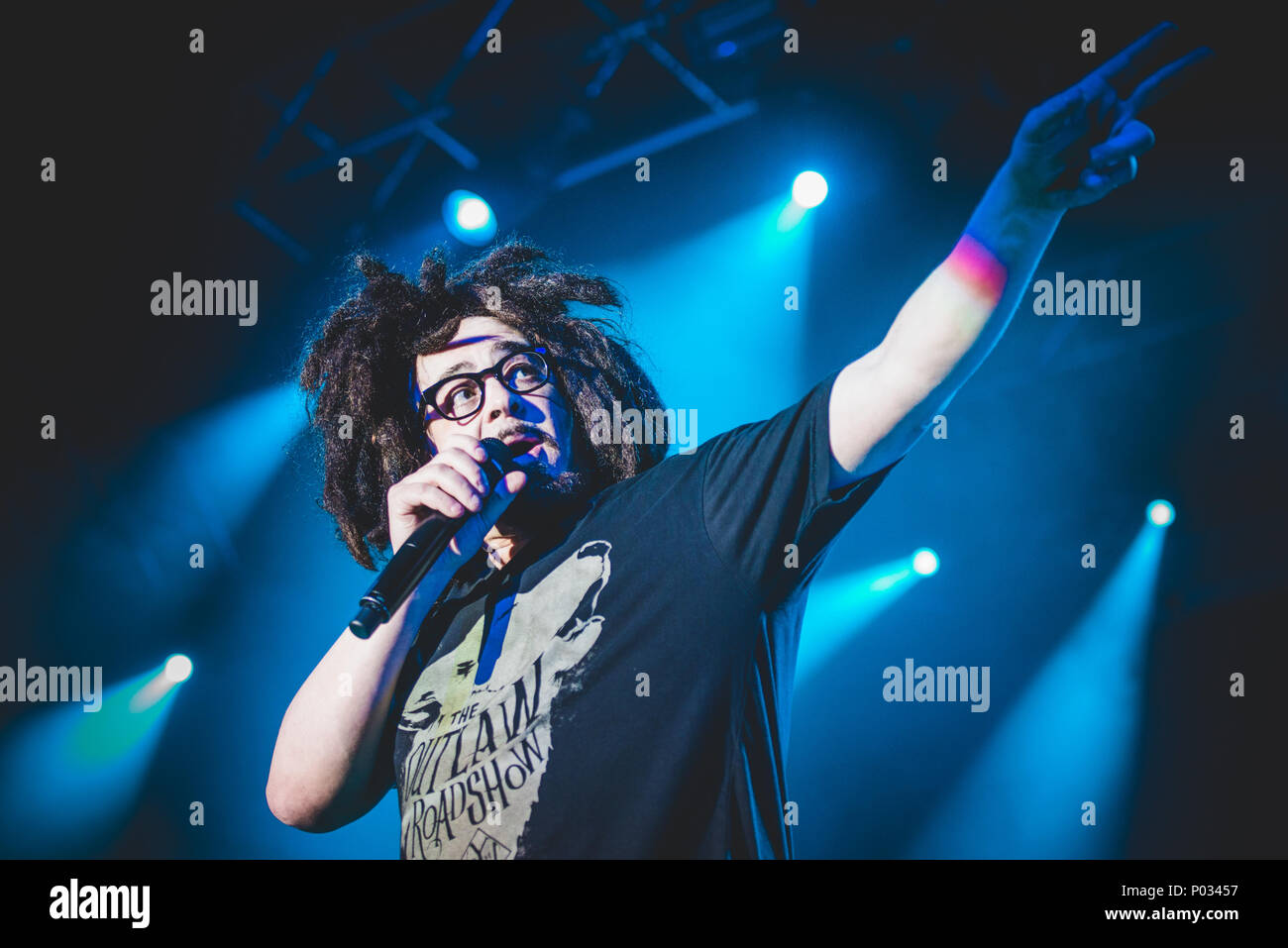 Italy, 2014 November 23rd: The American band Counting Crows performing ...