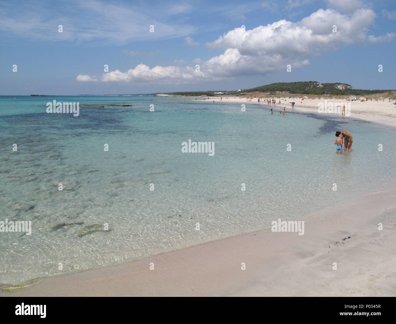 Minorca, Son Bou beach Stock Photo - Alamy