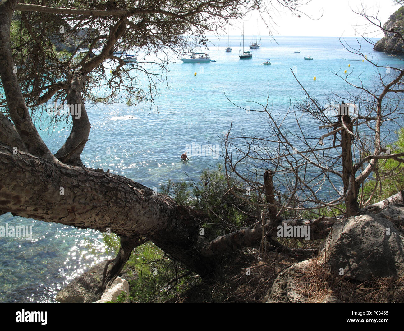 Macarella beach swim hi-res stock photography and images - Alamy