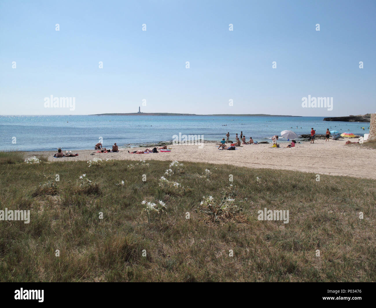 Minorca, punta prima beach Stock Photo - Alamy