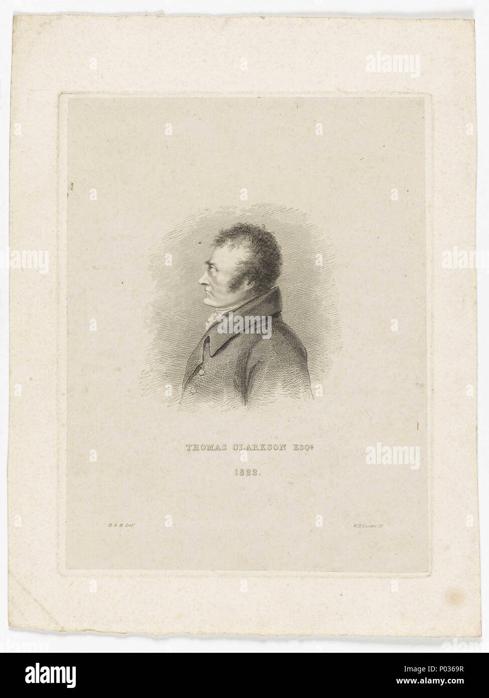 . English: 'Thomas Clarkson Esqr. 1822' Portait of Thomas Clarkson ...