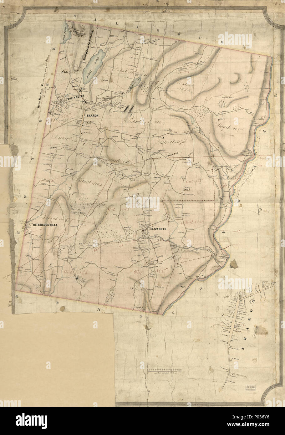 Map of sharon hi-res stock photography and images - Alamy