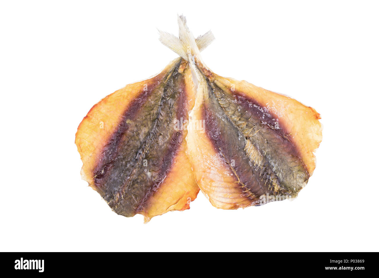 Two separated dried fish horse mackerel Stock Photo - Alamy