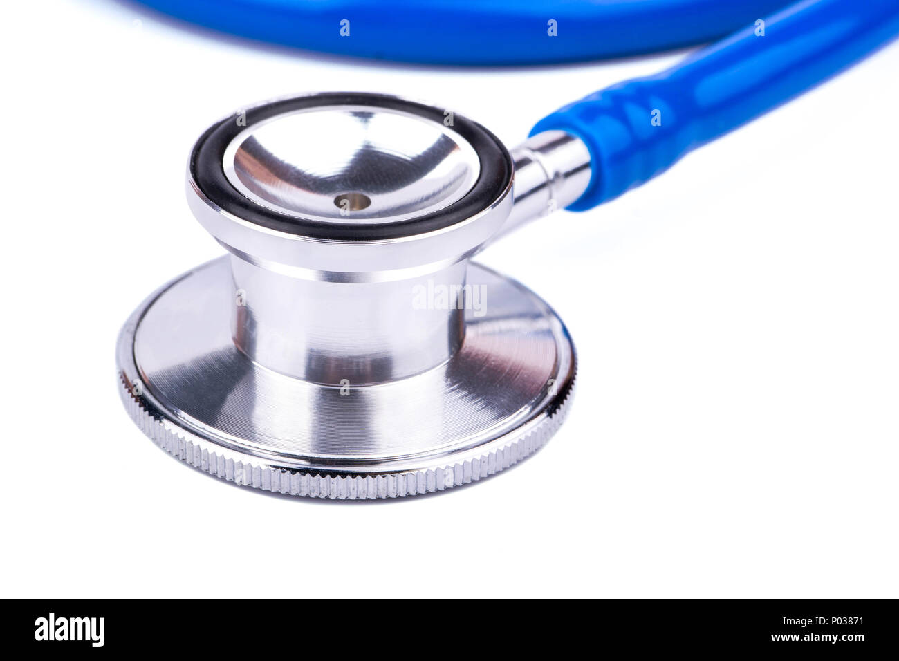 Medical stethoscope to listen to the lungs and heart closeup Stock ...