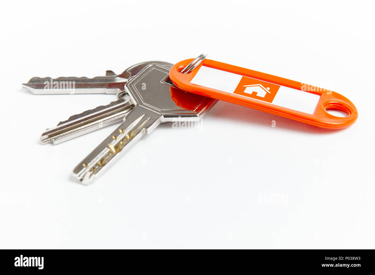 Key ring with three keys Cut Out Stock Images & Pictures - Alamy