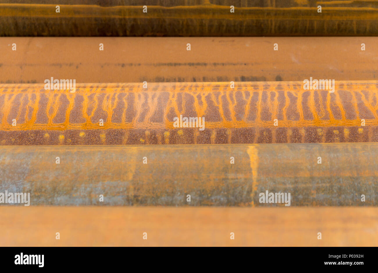 full frame detail of some rusty metal tubes Stock Photo - Alamy