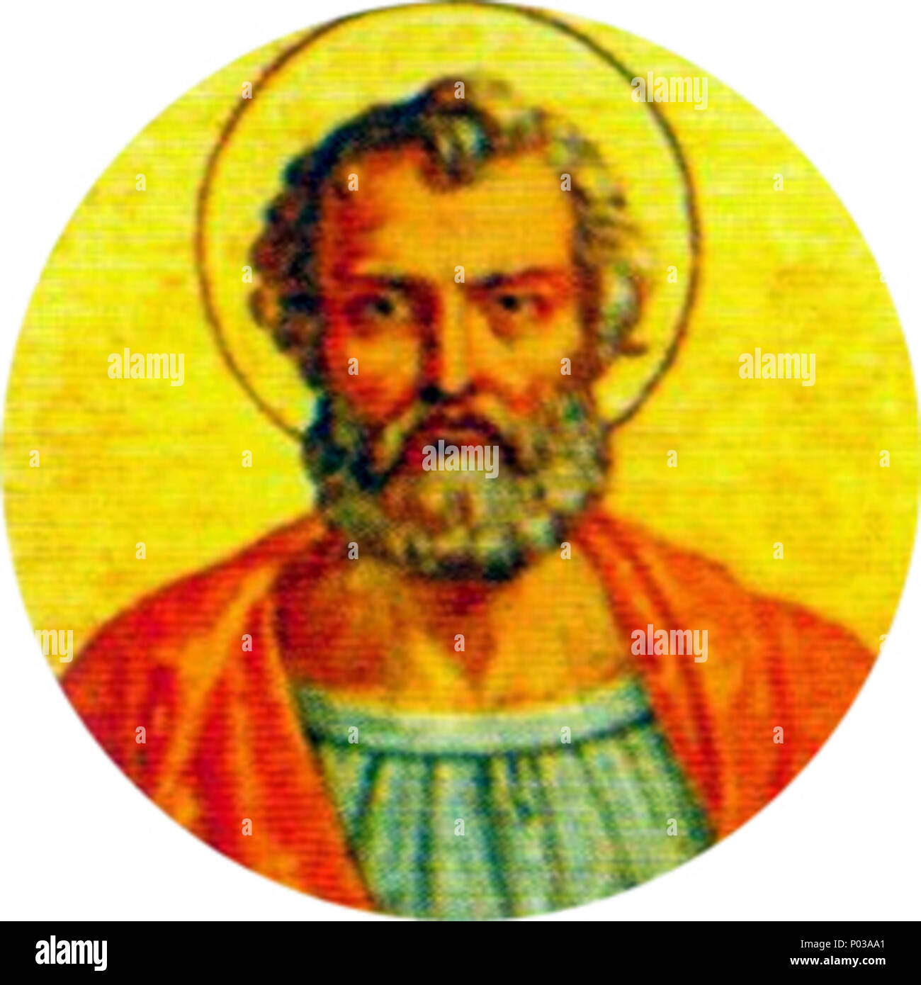 . English: Portait of en:Pope Felix I in the en:Basilica of Saint Paul ...