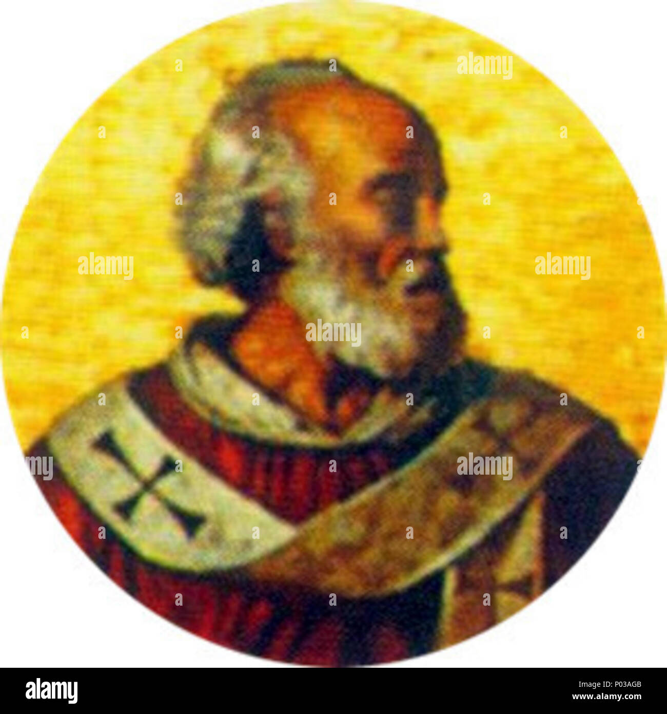. English: Portait of en:Pope Boniface II in the en:Basilica of Saint ...