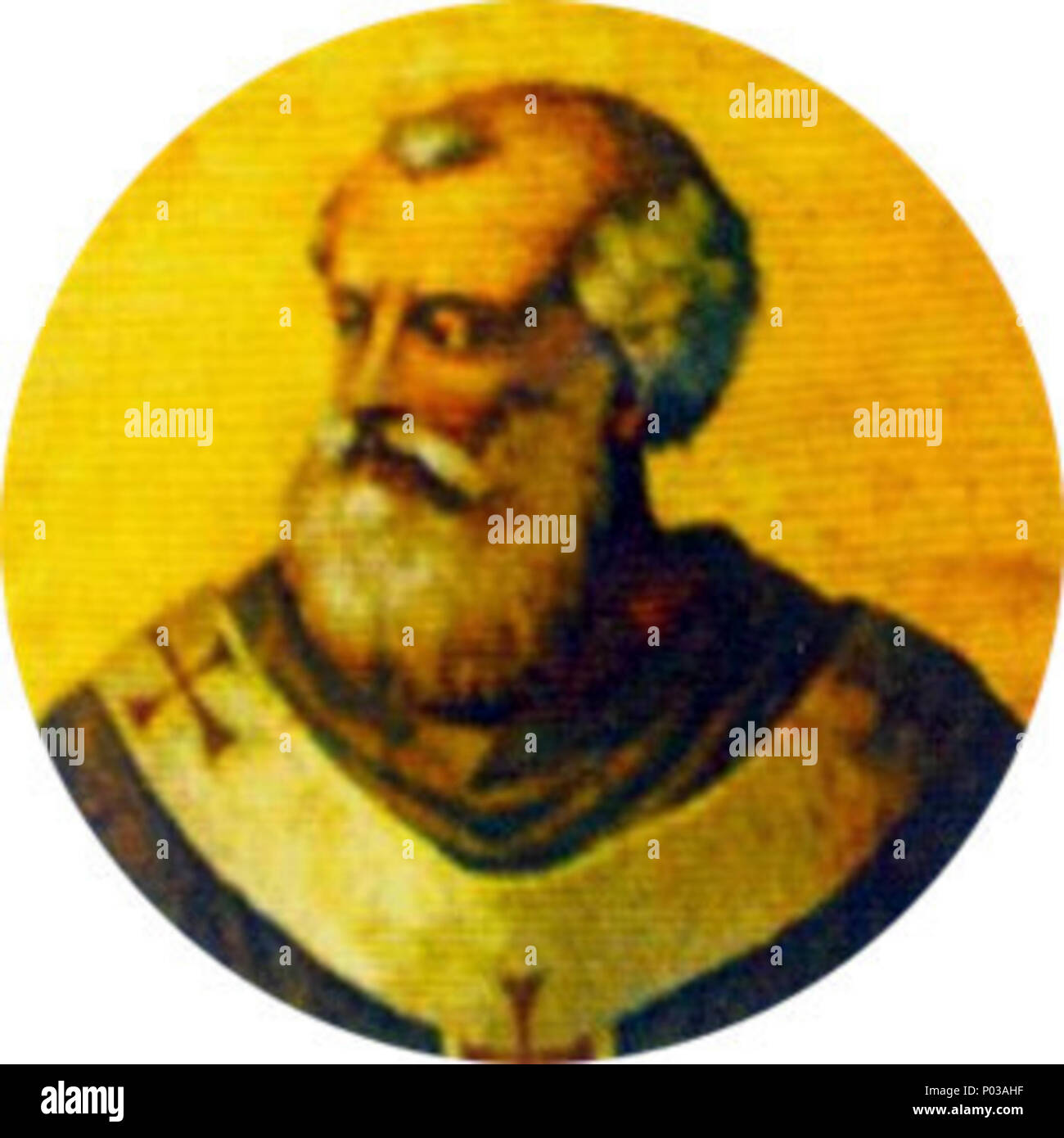 . English: Portait of en:Pope John III in the en:Basilica of Saint Paul ...