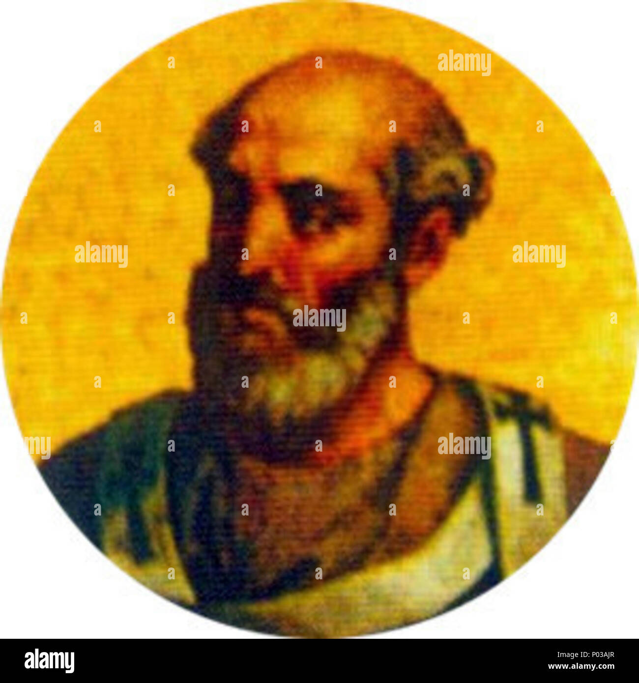 . English: Portait of en:Pope Theodore I in the en:Basilica of Saint ...