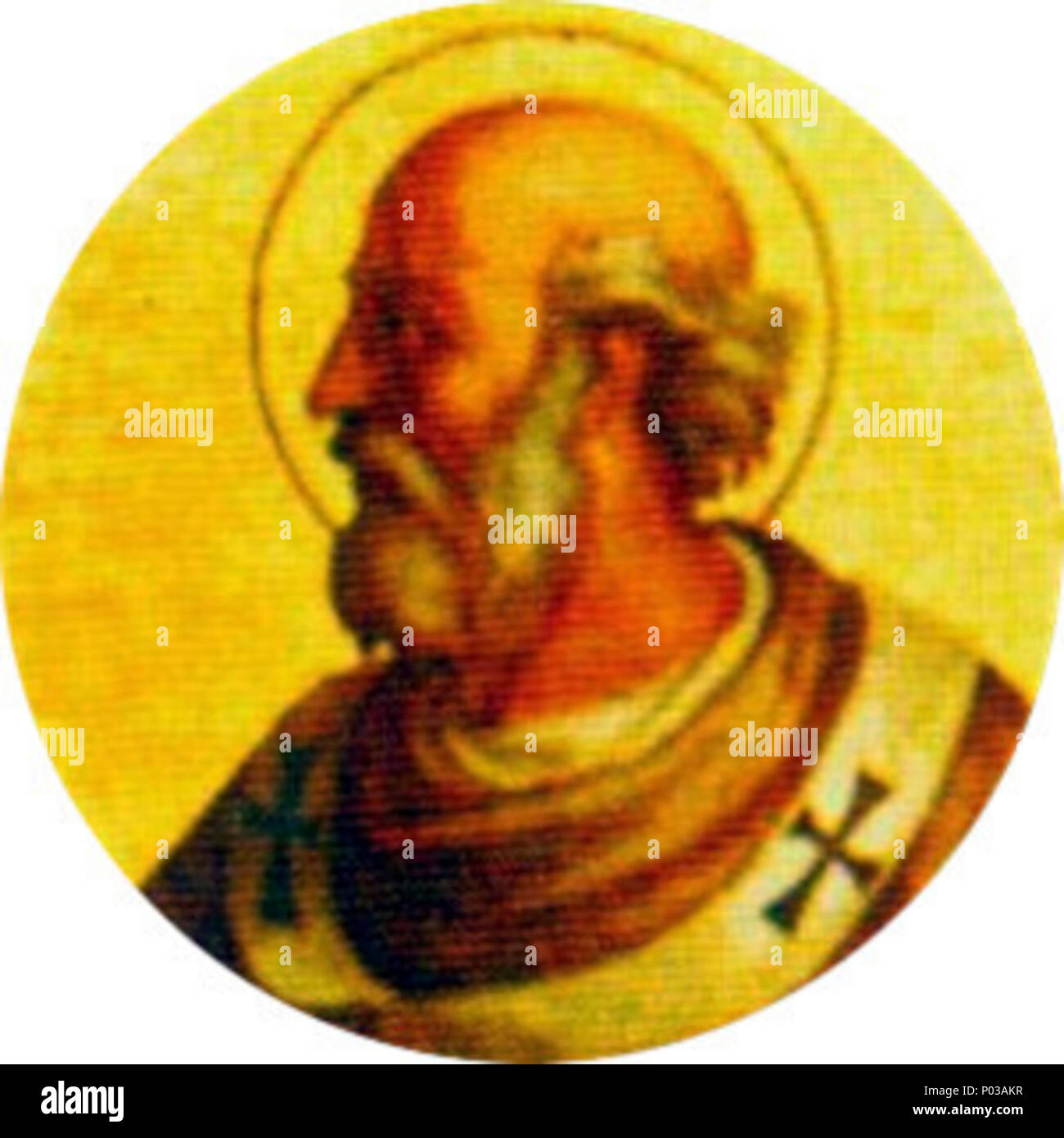 . English: Portait of en:Pope Martin I in the en:Basilica of Saint Paul ...