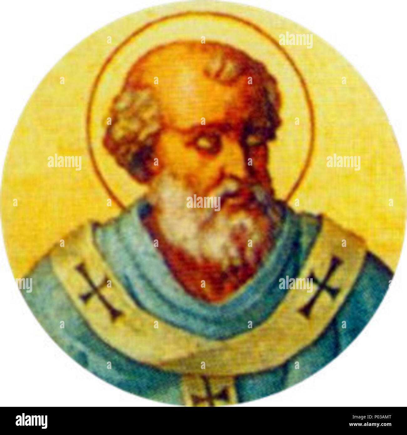 . English: Portait of en:Pope Sergius I in the en:Basilica of Saint ...