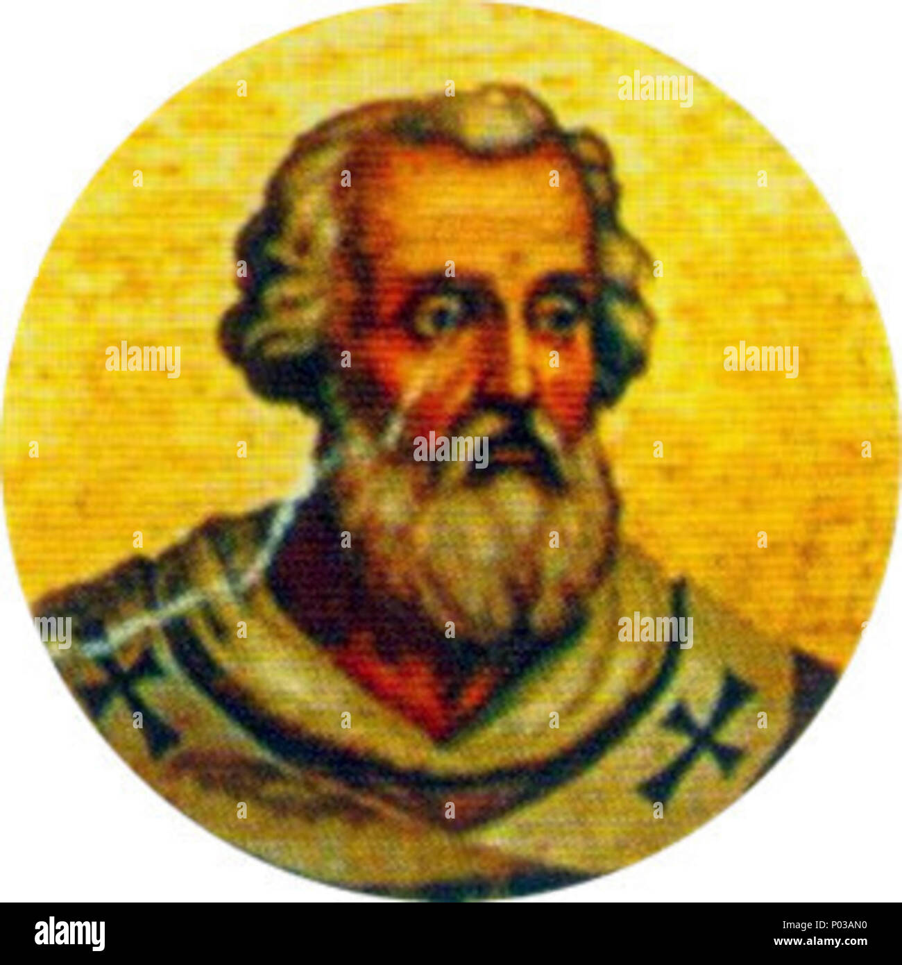. English: Portait of en:Pope John VII in the en:Basilica of Saint Paul Outside the Walls, Rome ...