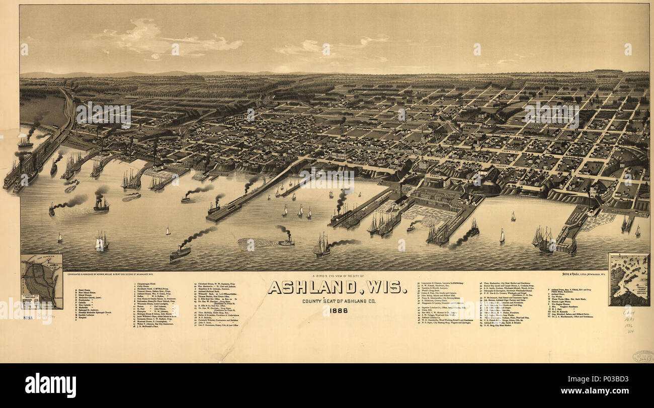 Map of ashland hi-res stock photography and images - Alamy
