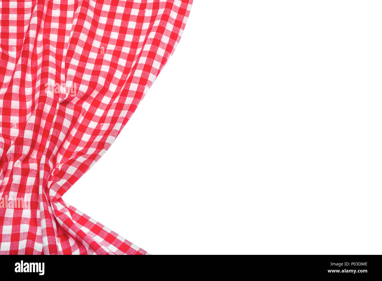 Red checkered napkin Stock Photo - Alamy