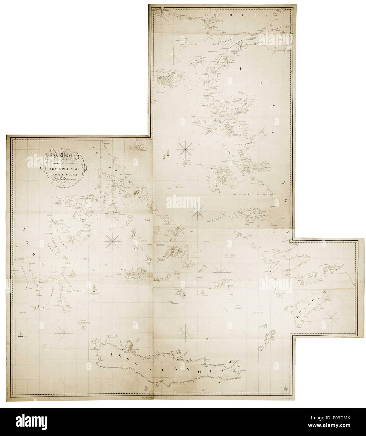 . English: A chart of the Archipelago H.B.M.S. Tagus F.W.D. Dundas ...