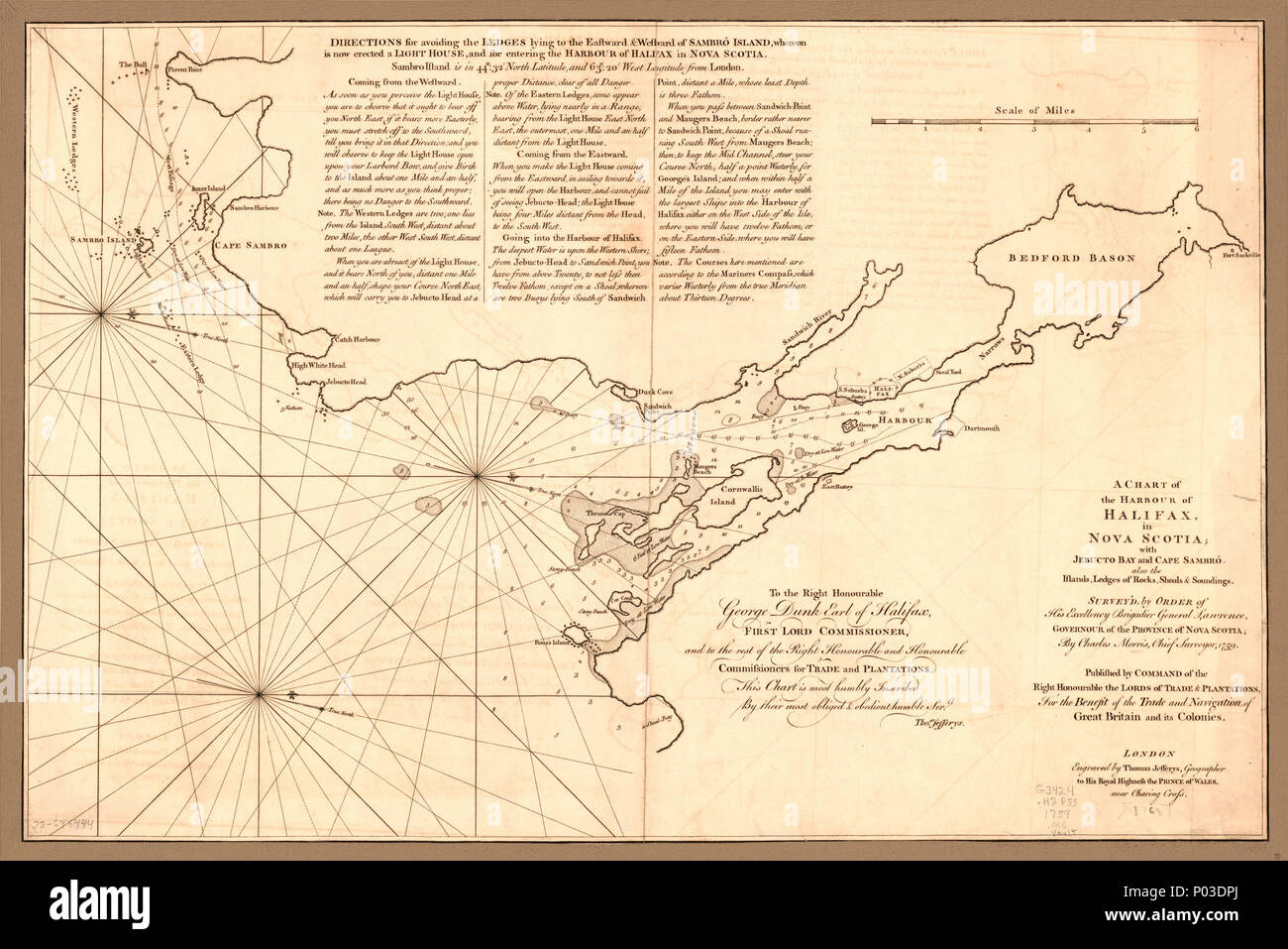 35 A chart of the harbour of Halifax, in Nova Scotia; with Jebucto Bay ...