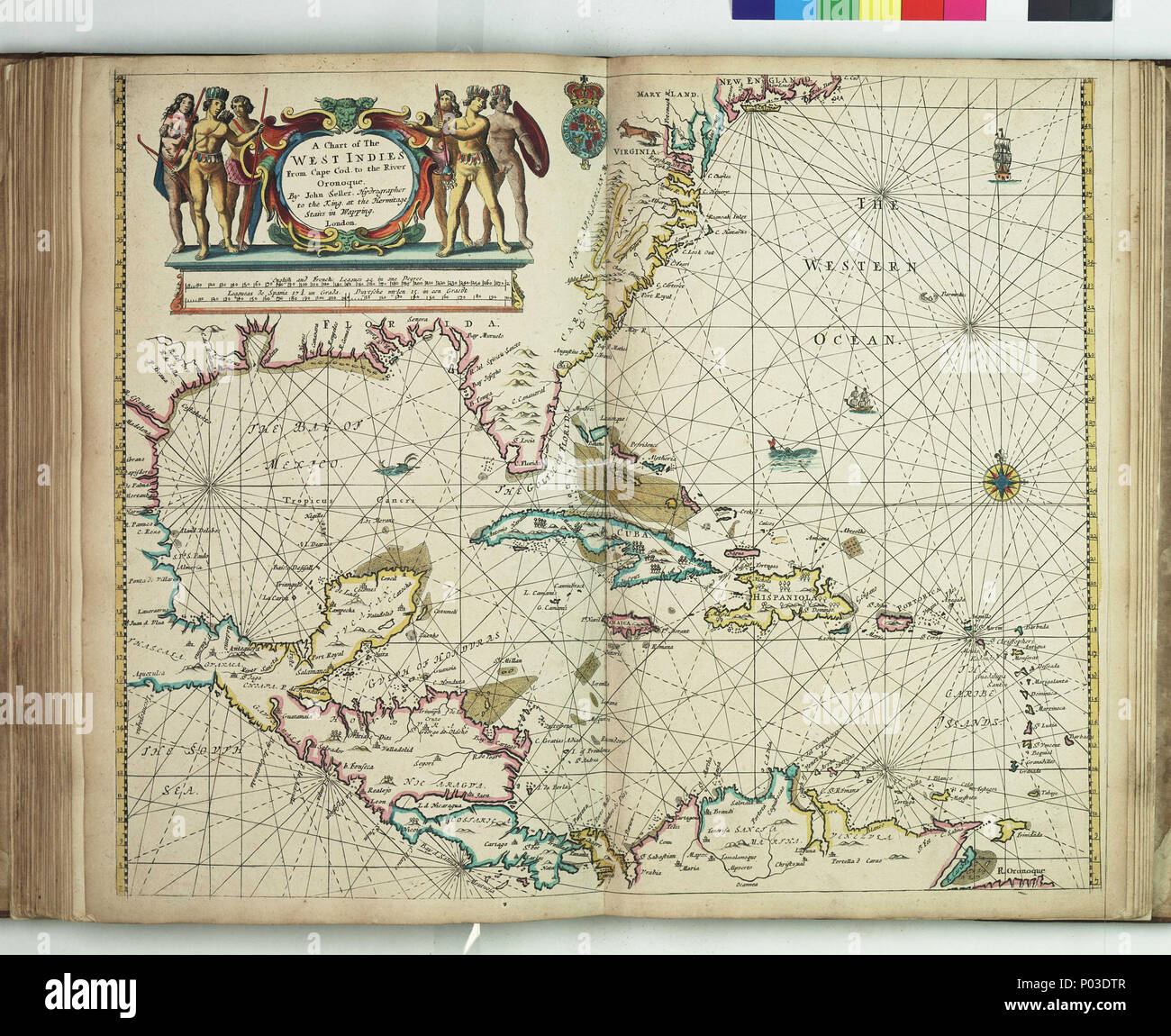 . English: A chart of the West Indies from Cape Cod to the River ...
