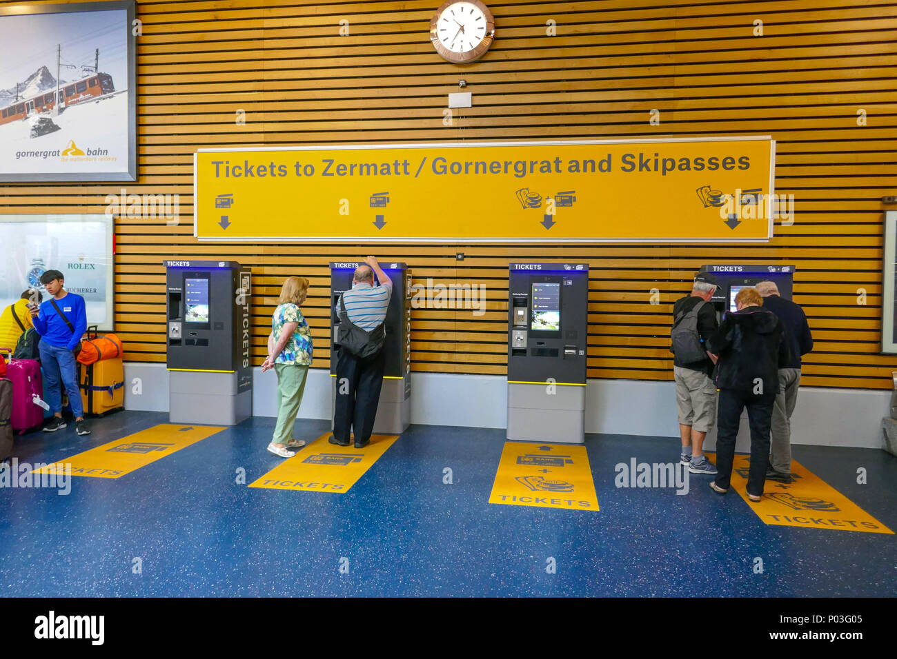 Zermatt train station hi-res stock photography and images - Alamy
