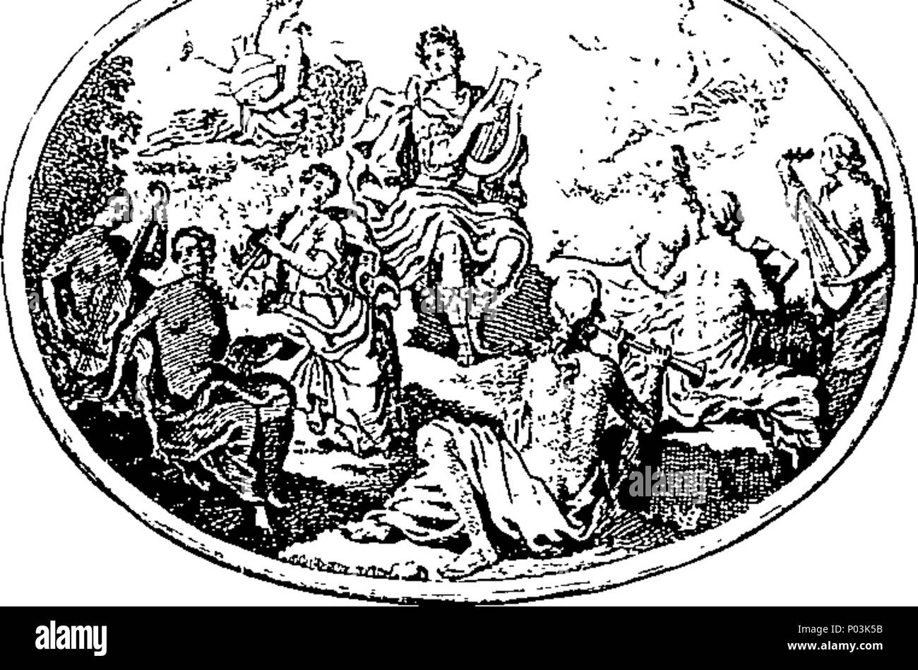 . English: Fleuron from book: A collection of poems in four volumes. By ...