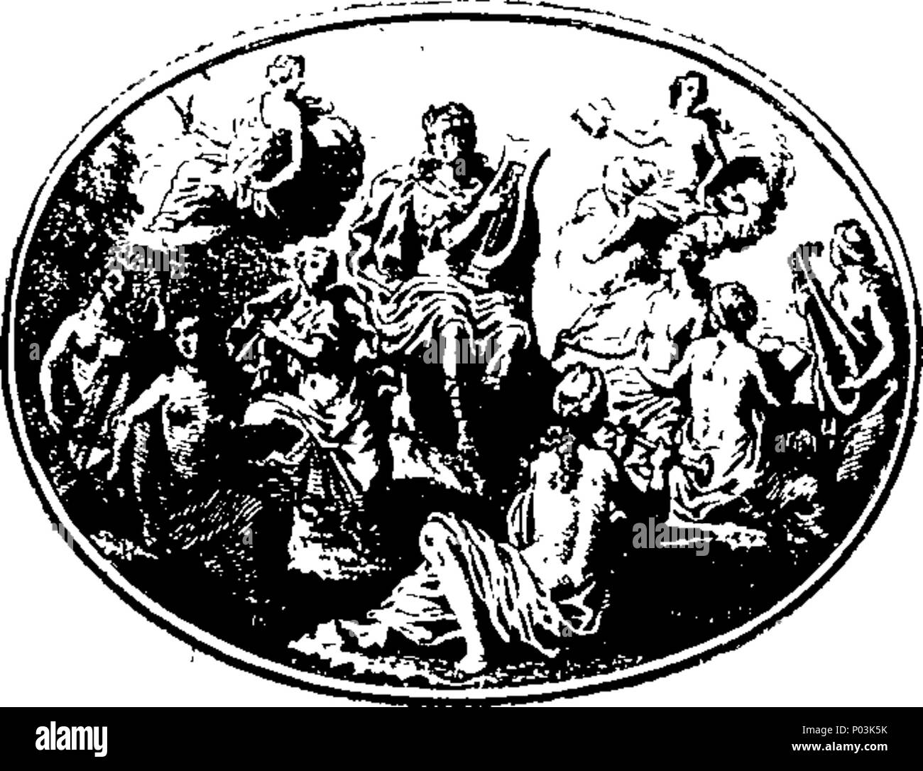 . English: Fleuron from book: A collection of poems in six volumes. By ...