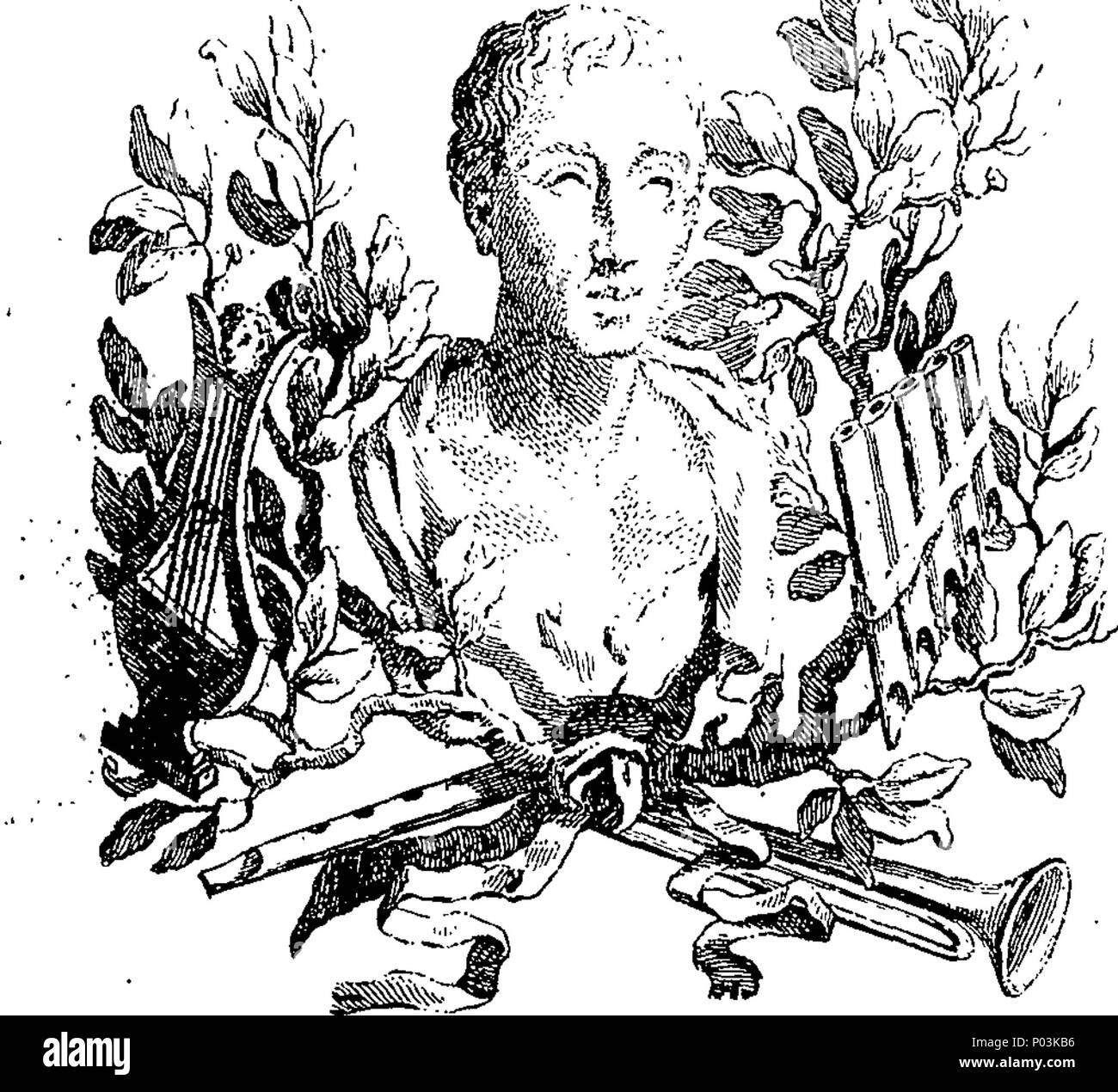 . English: Fleuron from book: A collection of poems in six volumes. By ...