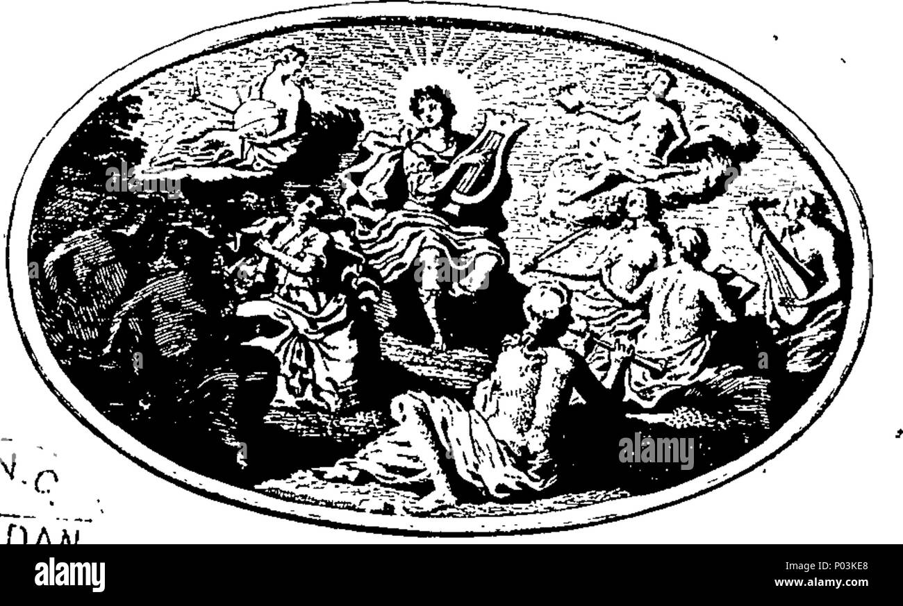 . English: Fleuron from book: A collection of poems, in four volumes by ...