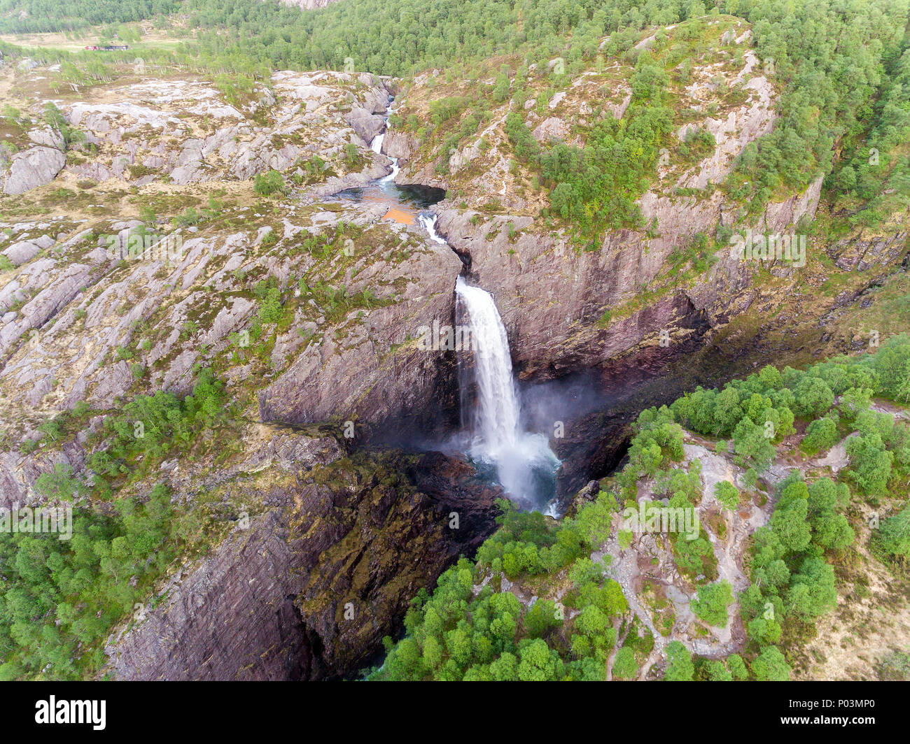 Aerial waterfall hi-res stock photography and images - Alamy