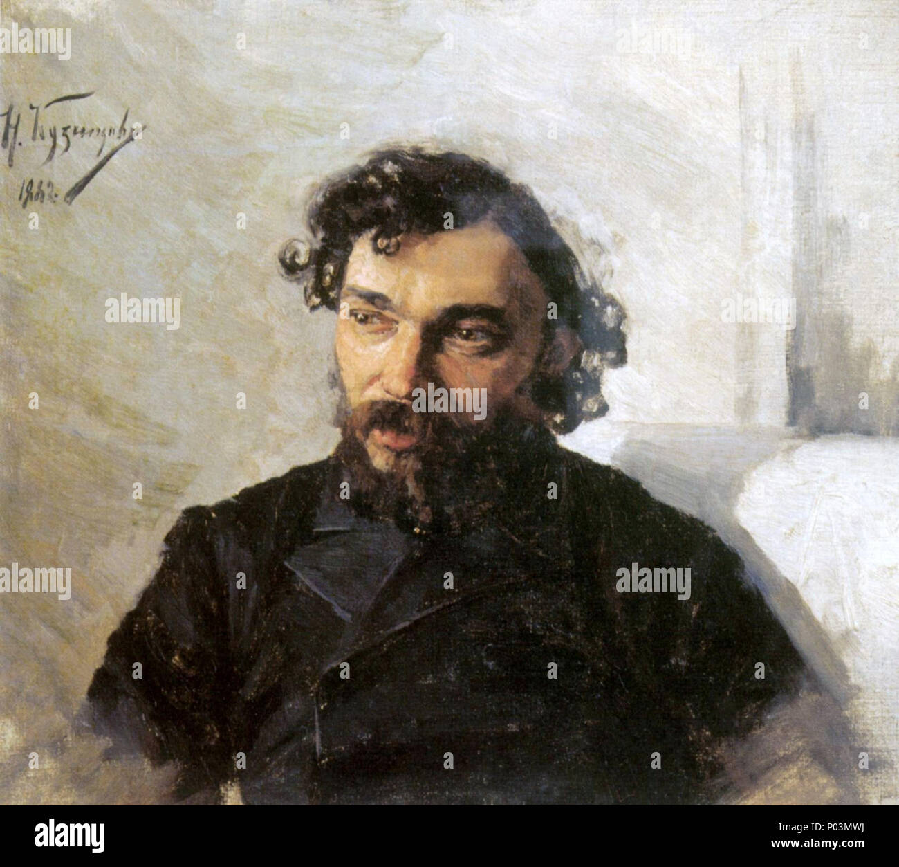 . English: Portrait of Artist Ivan Pokhitonov