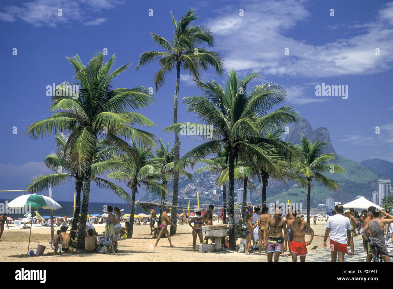 1992 HISTORICAL PROMENADE IPANEMA BEACH RIO DE JANEIRO BRAZIL Stock ...
