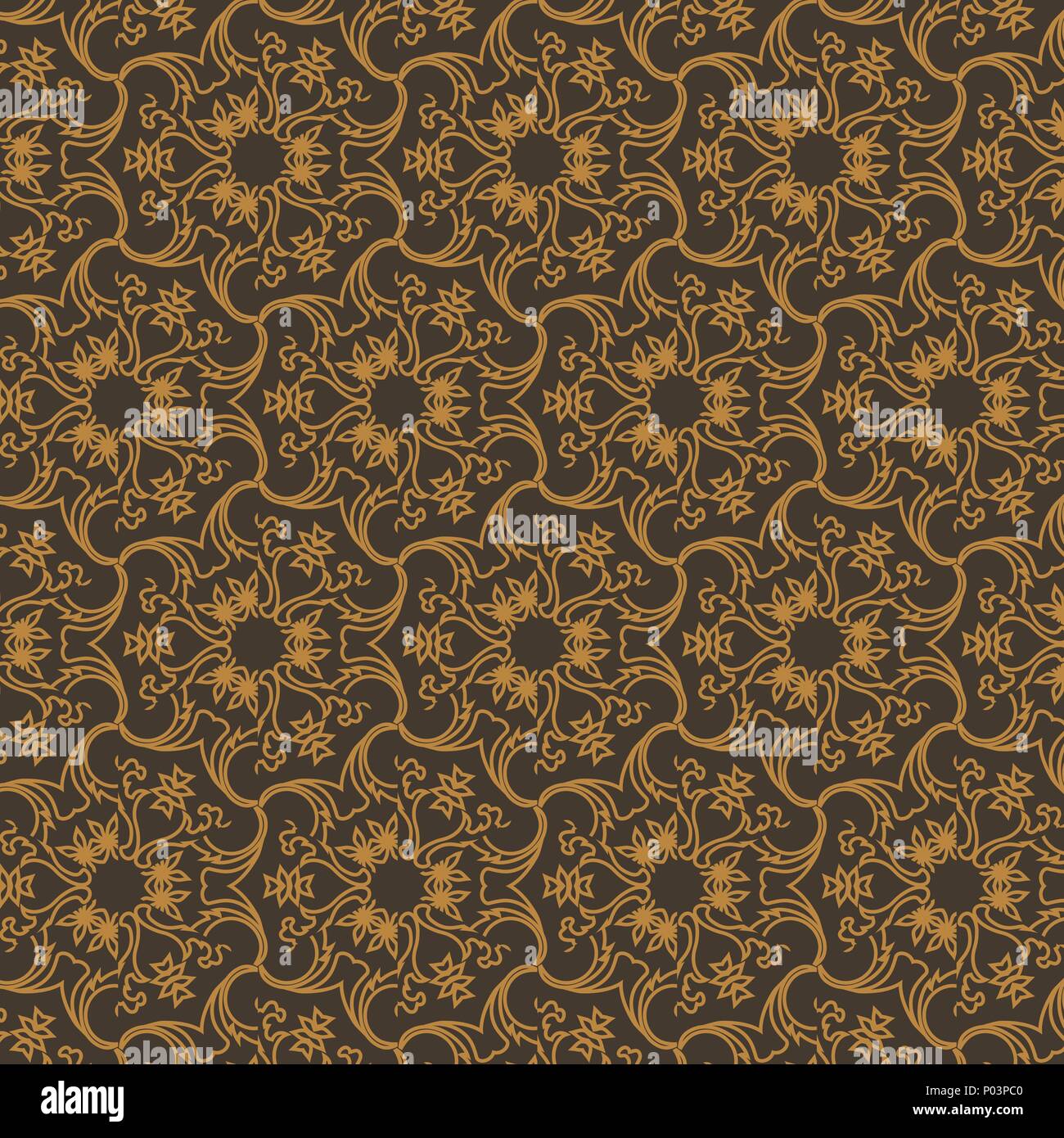 Constructive geometric pattern in shades of gold colors. Emotional ...