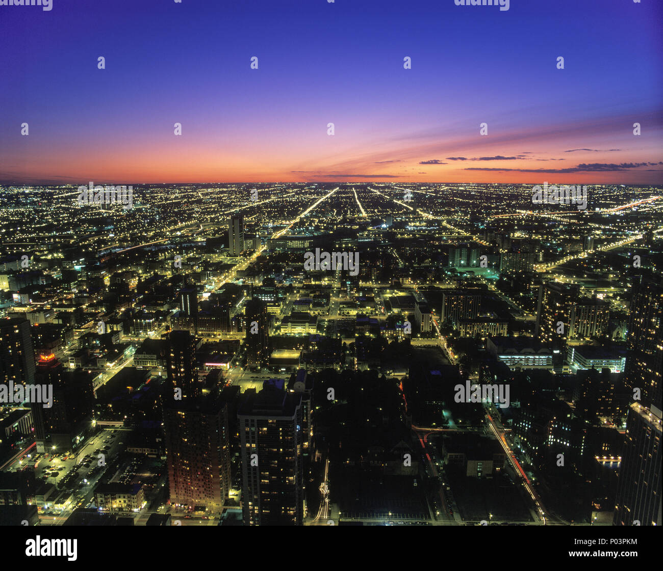 Chicago suburbs aerial hi-res stock photography and images - Alamy