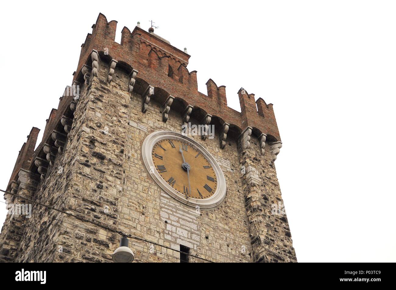 Medieval tower "La Pallata" (untranslatable), built in the year 1254 ...