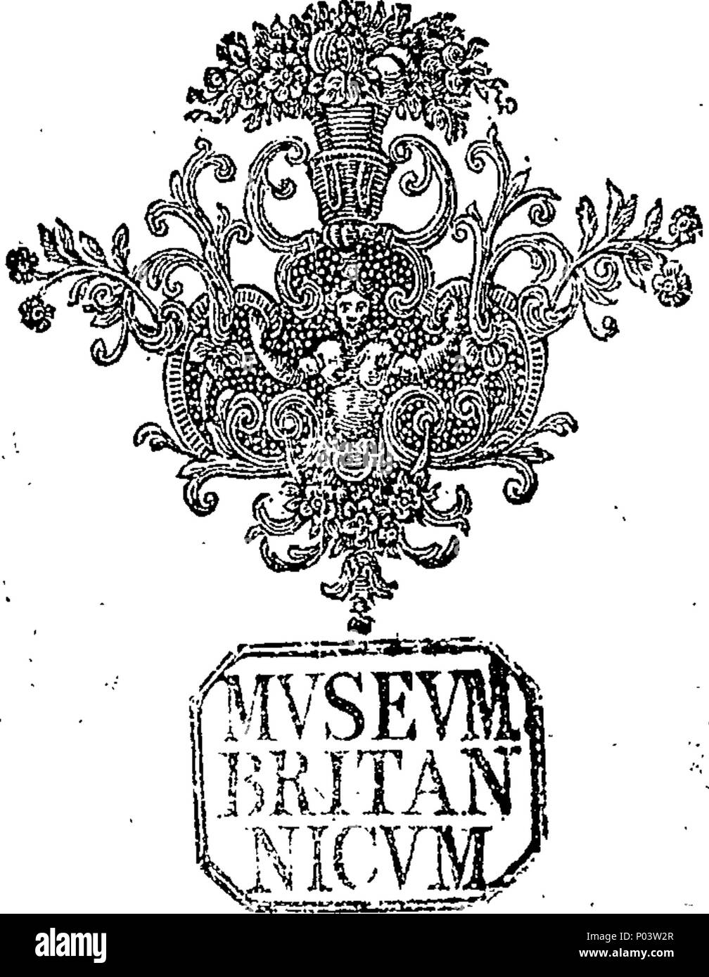 . English: Fleuron from book: A compleat history of the Holy Bible ...