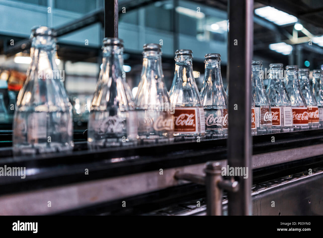 Bottling plant coca cola hi-res stock photography and images - Alamy