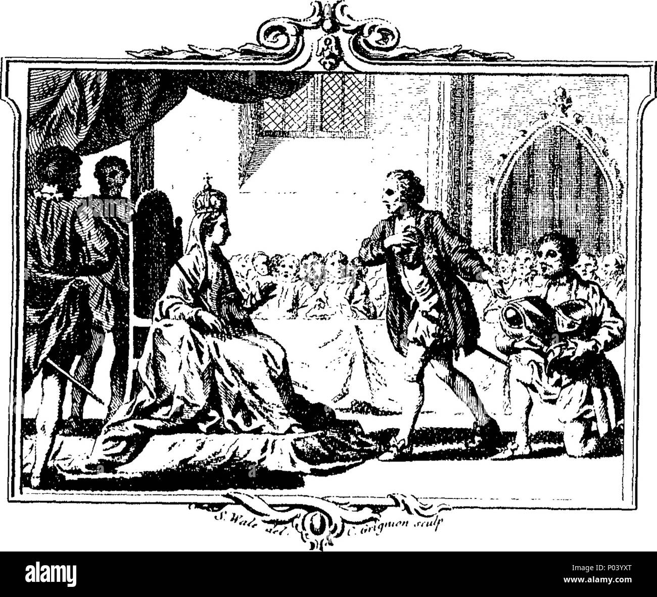 . English: Fleuron from book: A complete history of English peerage ...