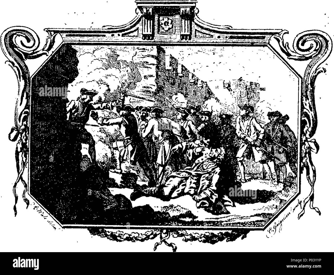 . English: Fleuron from book: A complete history of English peerage ...