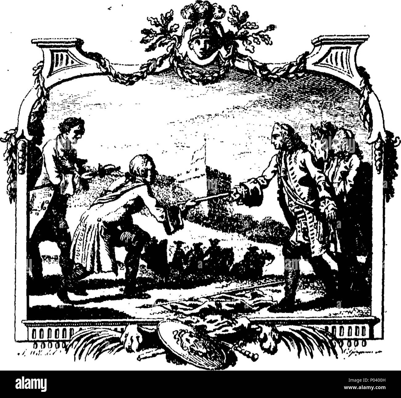 . English: Fleuron from book: A complete history of English peerage ...