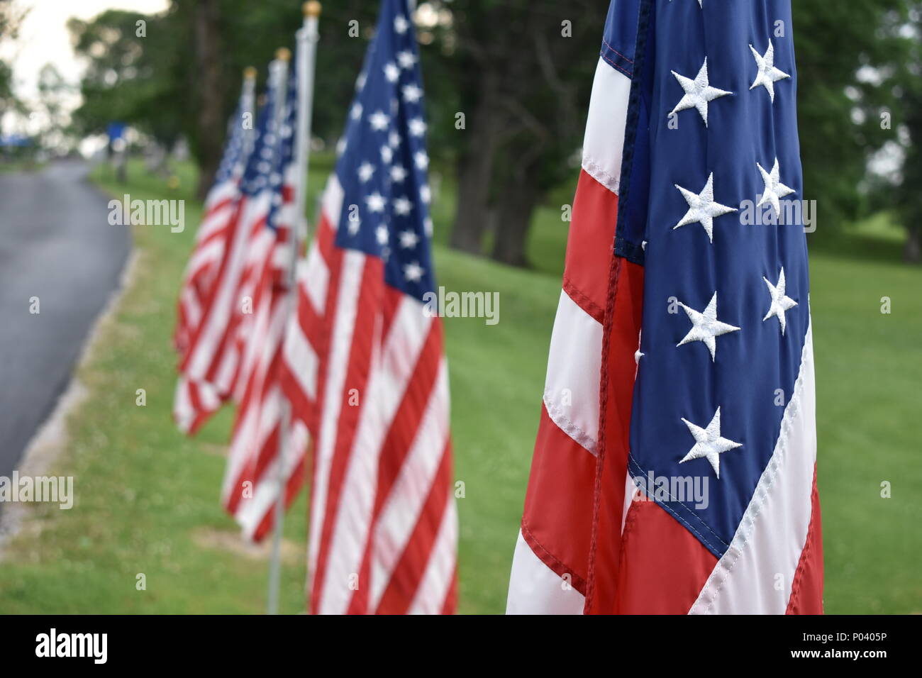 Flags in a Row Stock Photo - Alamy