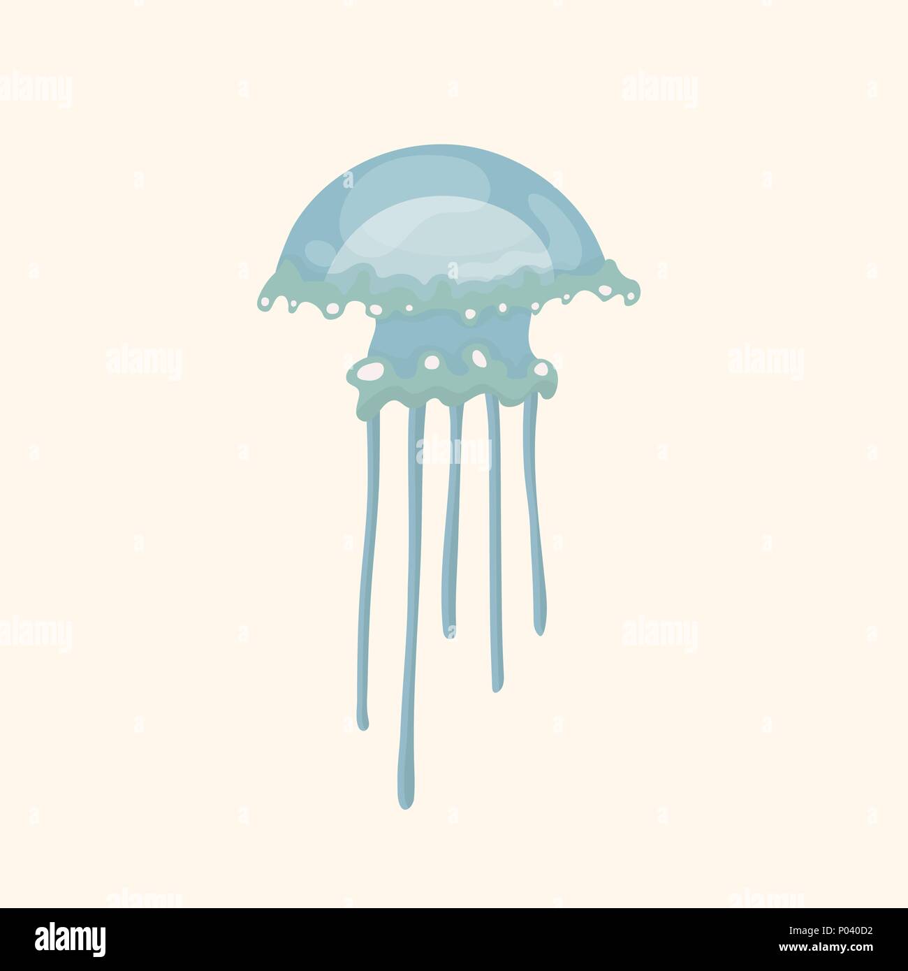 Cute cartoon jellyfish character Stock Vector Image & Art - Alamy