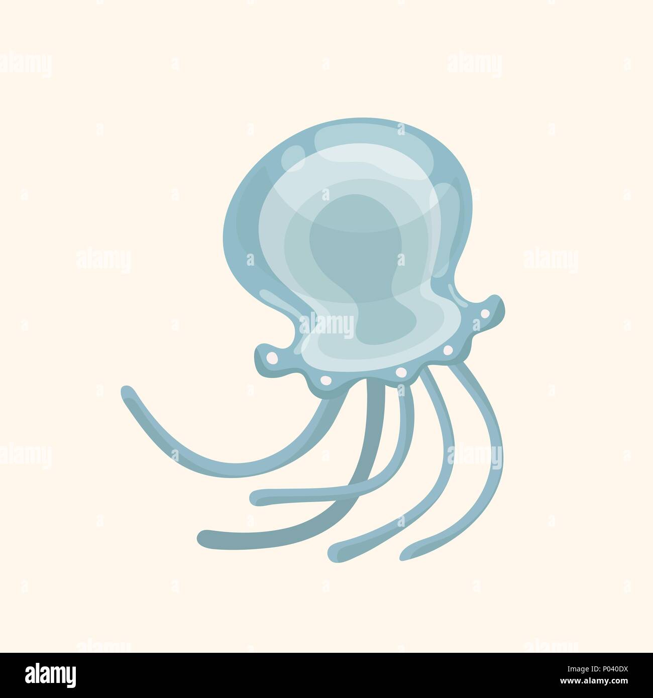 Cute cartoon jellyfish character Stock Vector Image & Art - Alamy