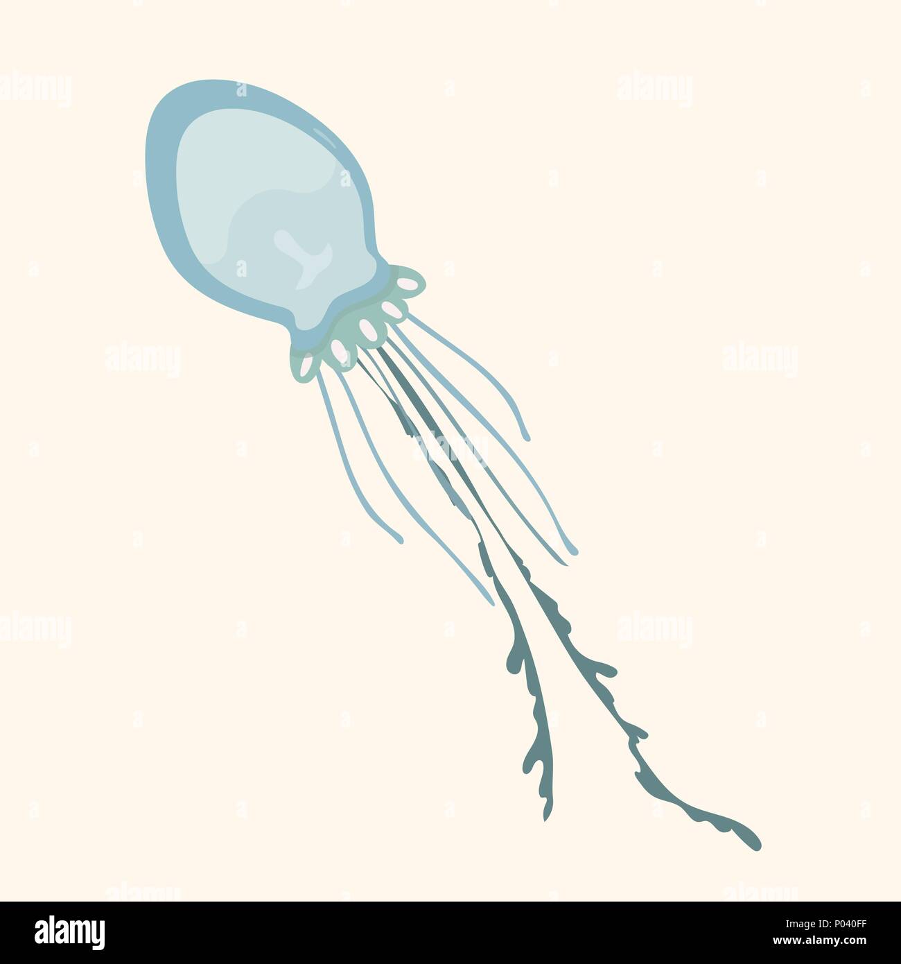 Cute cartoon jellyfish character Stock Vector Image & Art - Alamy