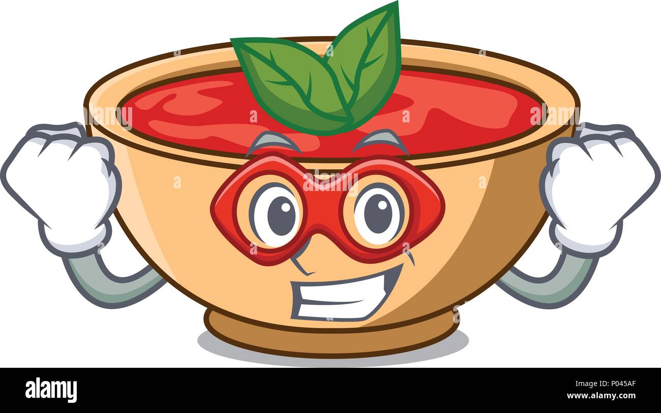 Super hero tomato soup character cartoon Stock Vector Image & Art - Alamy